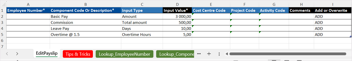 Bulk Entries for Multiple Employees